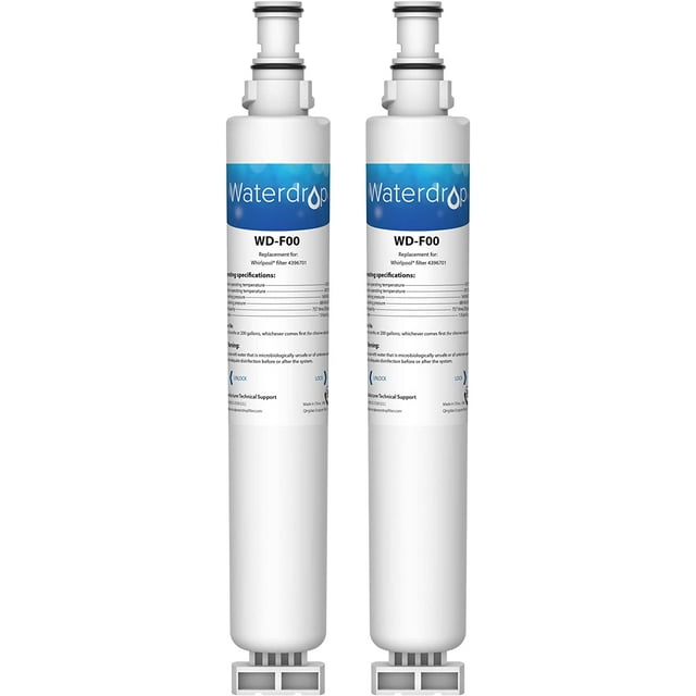 Waterdrop 4396701 Refrigerator Water Filter, Replacement for Whirlpool ...
