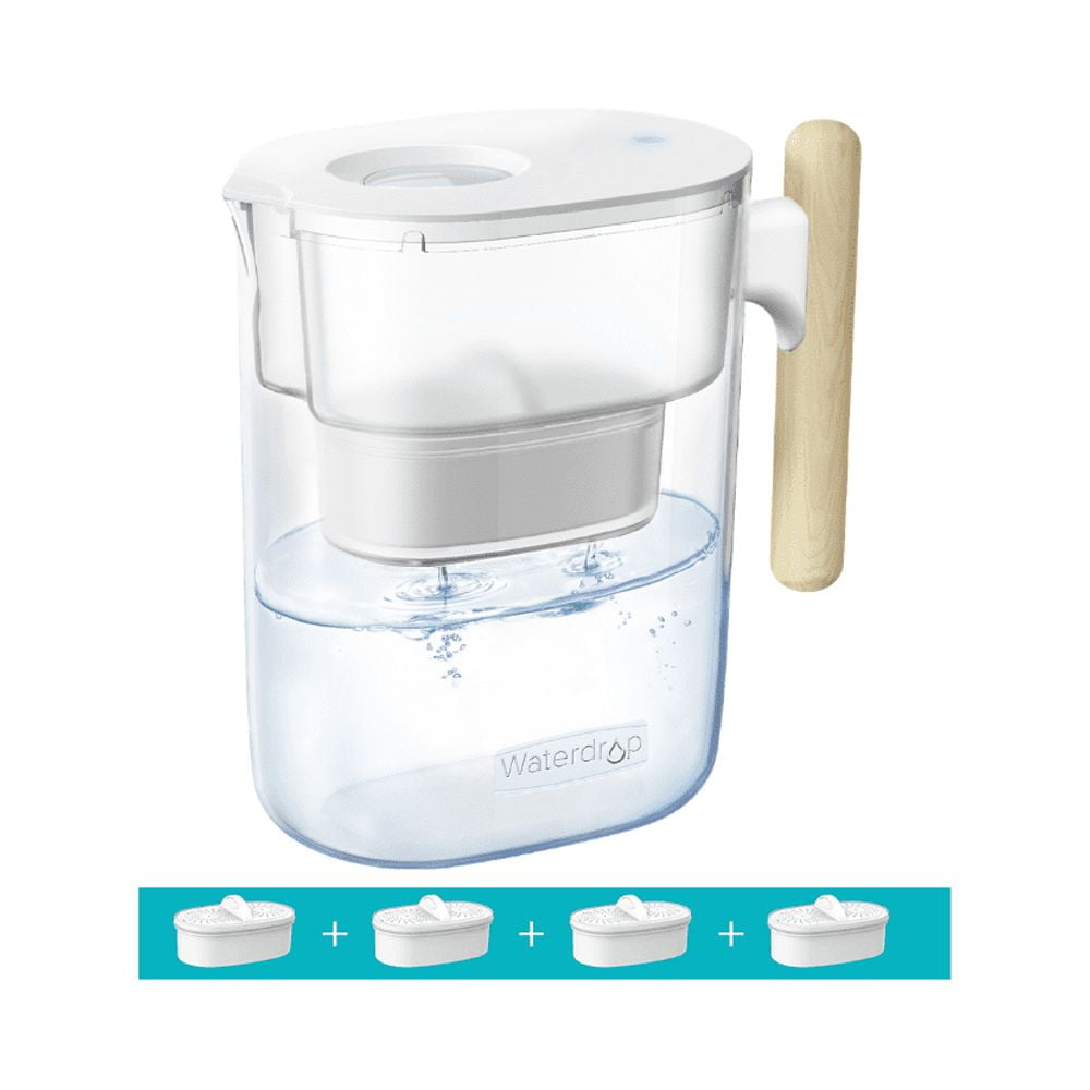 Waterdrop Chubby 10-Cup Water Filter Pitcher, Reduces PFAS, PFOA/PFOS ...