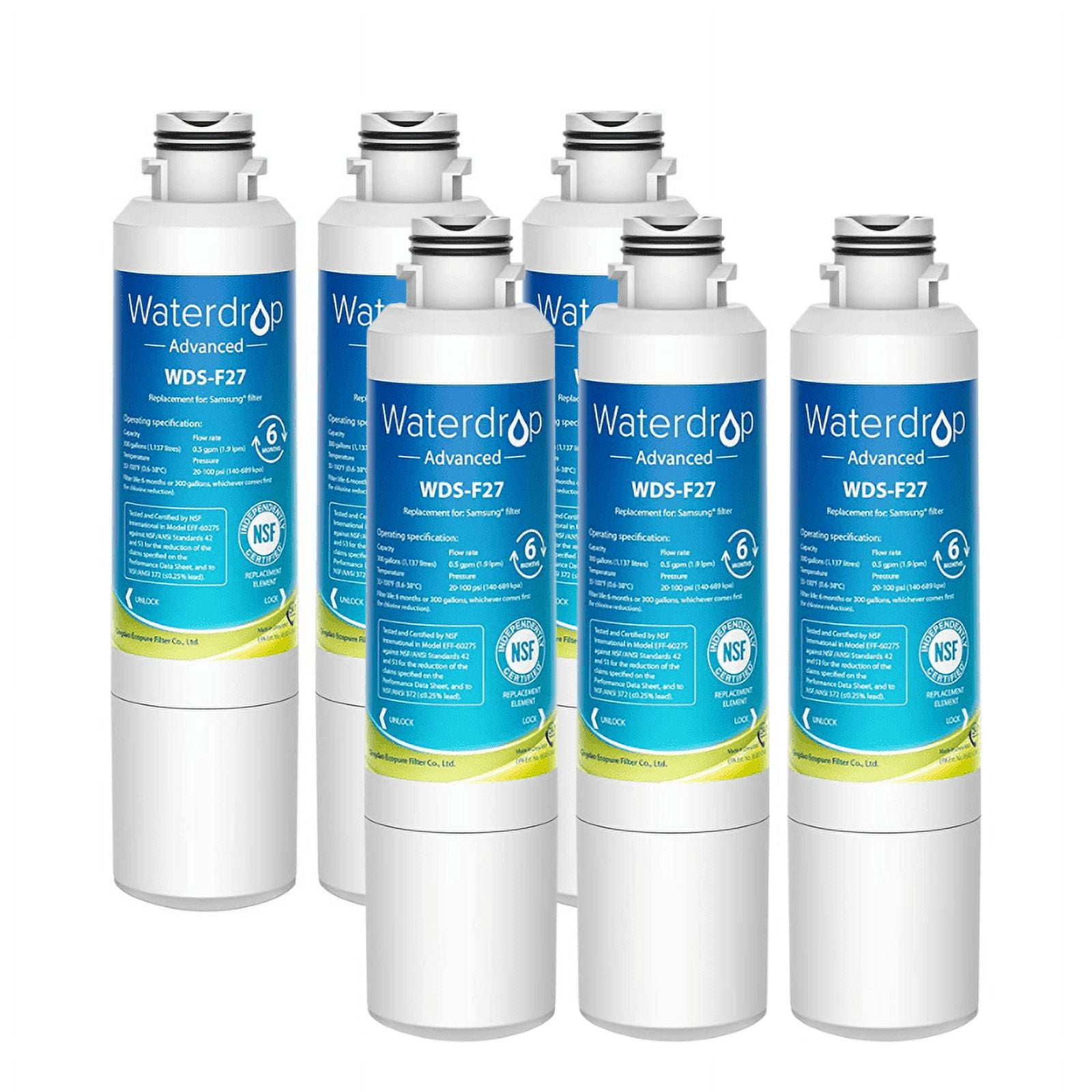 Waterdrop NSF 53&42 Certified Refrigerator Water Filter DA29-00020B ...