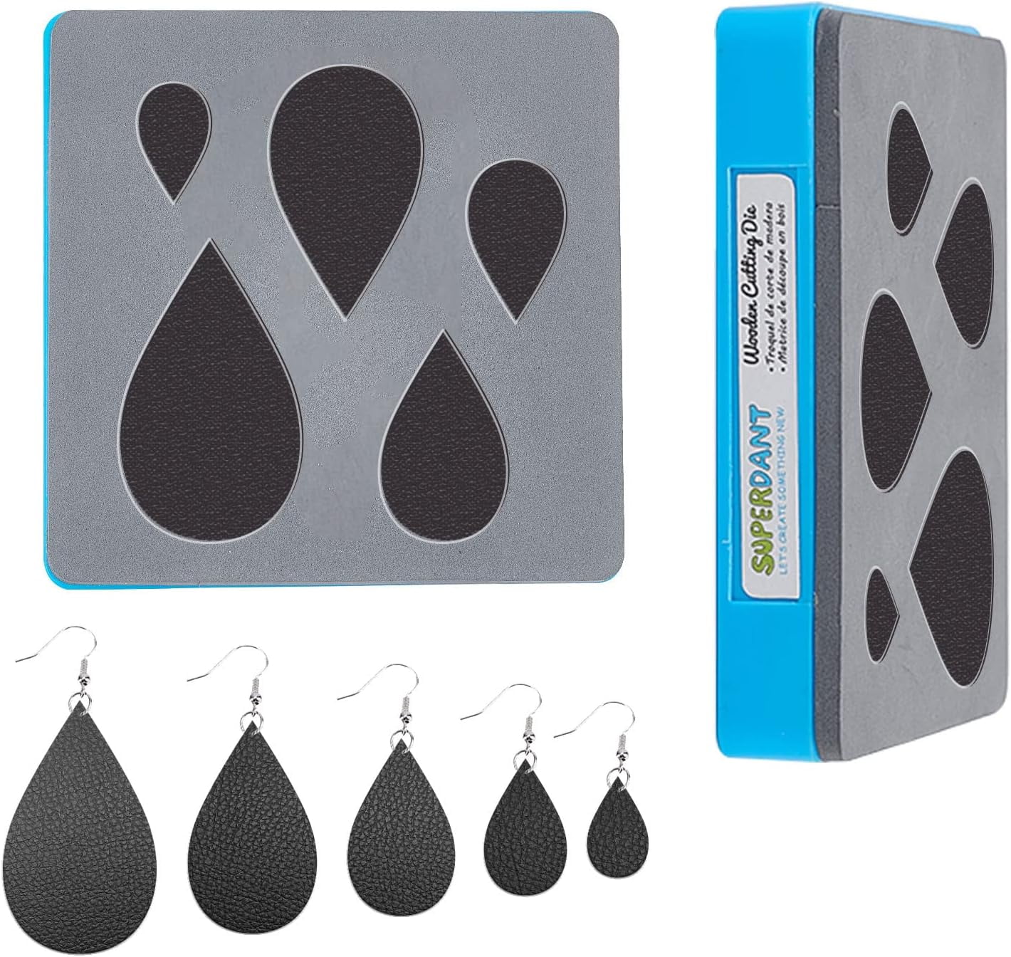 Waterdrop Earring Leather Cutting Die Layered Earring Wooden Dies ...