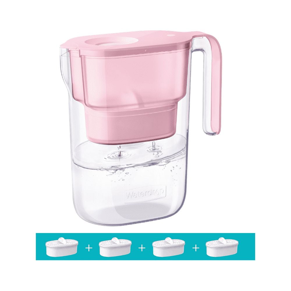Waterdrop Elfin 5-Cup Water Filter Pitcher with 4 Filters, NSF ...