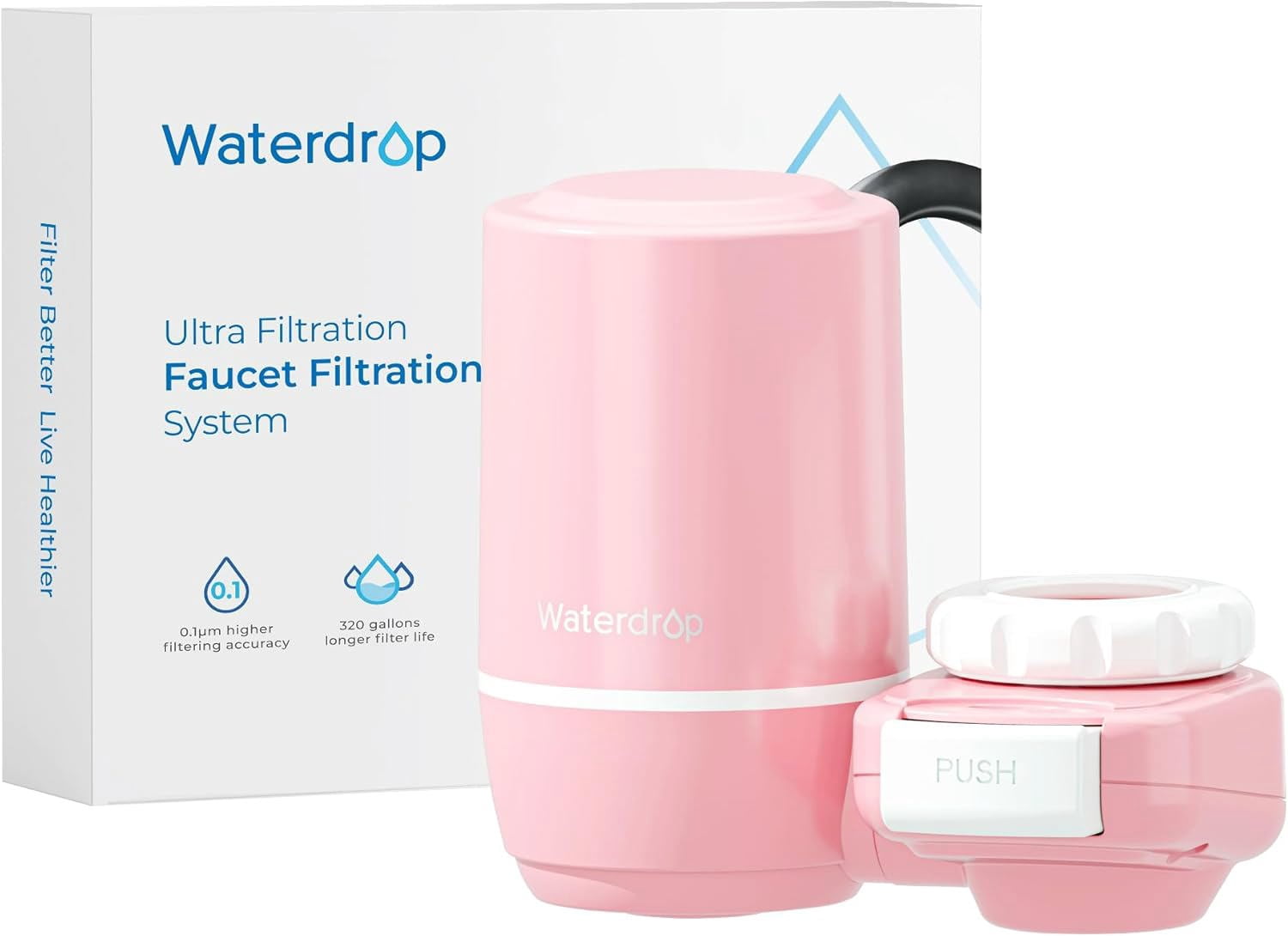 Waterdrop FC-02 Faucet Water Filter for Skin Care, Bathroom Sink Filter ...