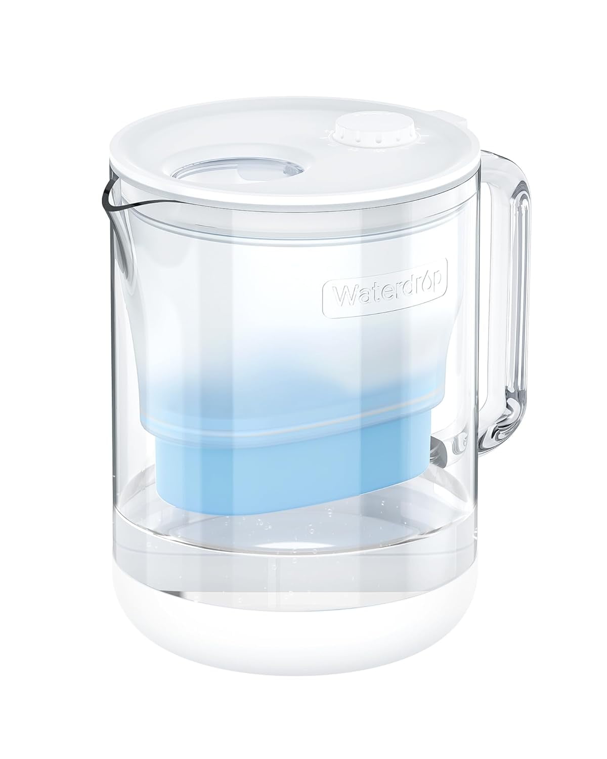Waterdrop Glass Alkaline Water Filter Pitcher with 1 Filter, Enhances ...