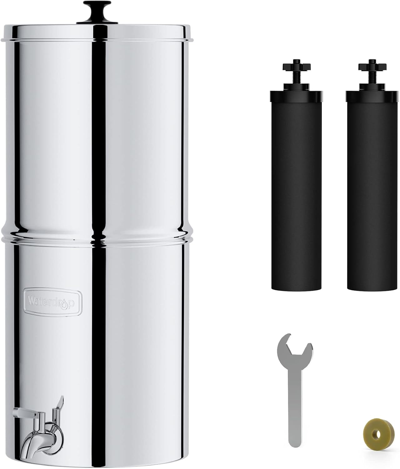 Waterdrop Gravity-fed Water Filter System, Reduces Lead and up to 99% ...