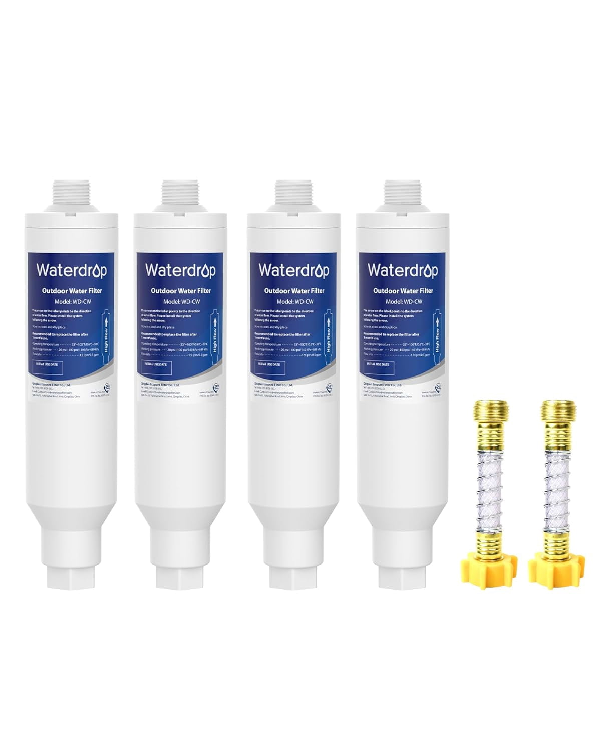 Waterdrop Hard Water Filter for Hose Car Wash, Water Deionizer for Car ...
