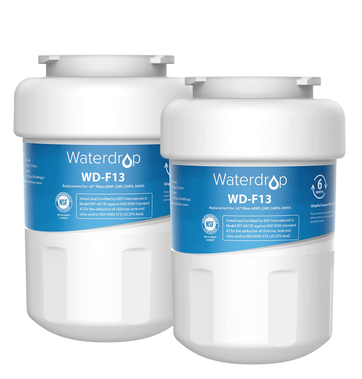 Waterdrop MWF Refrigerator Water Filter, Replacement for GE® SmartWater ...