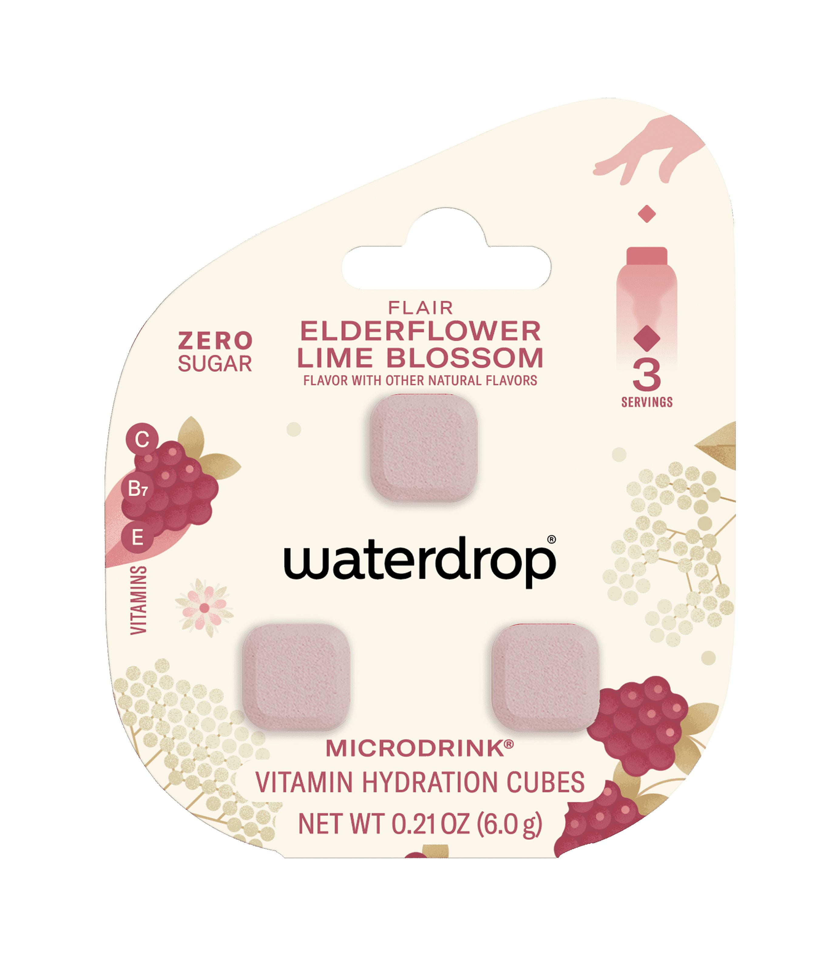 Waterdrop Microdrink Flair Raspberry & Elderflower & Lime Blossom ...