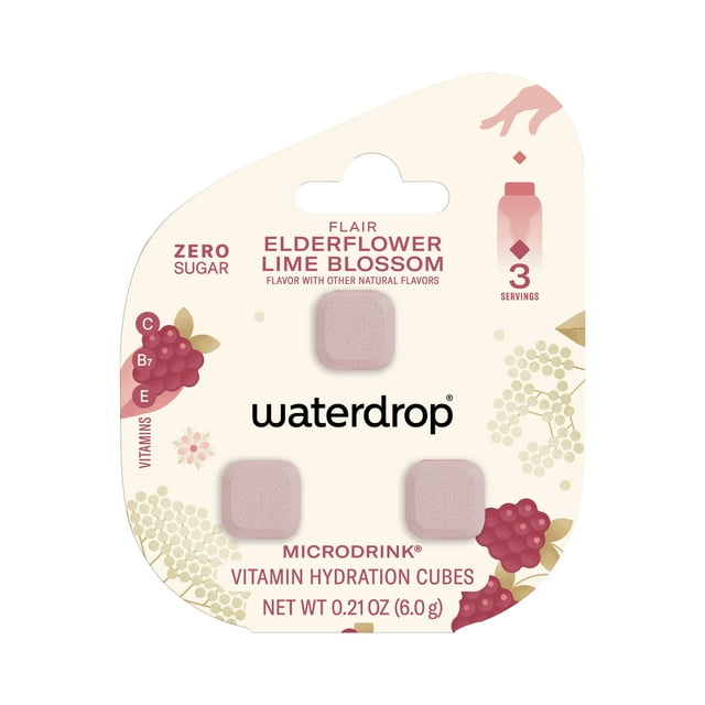 Waterdrop Microdrink Flair Raspberry & Elderflower & Lime Blossom ...