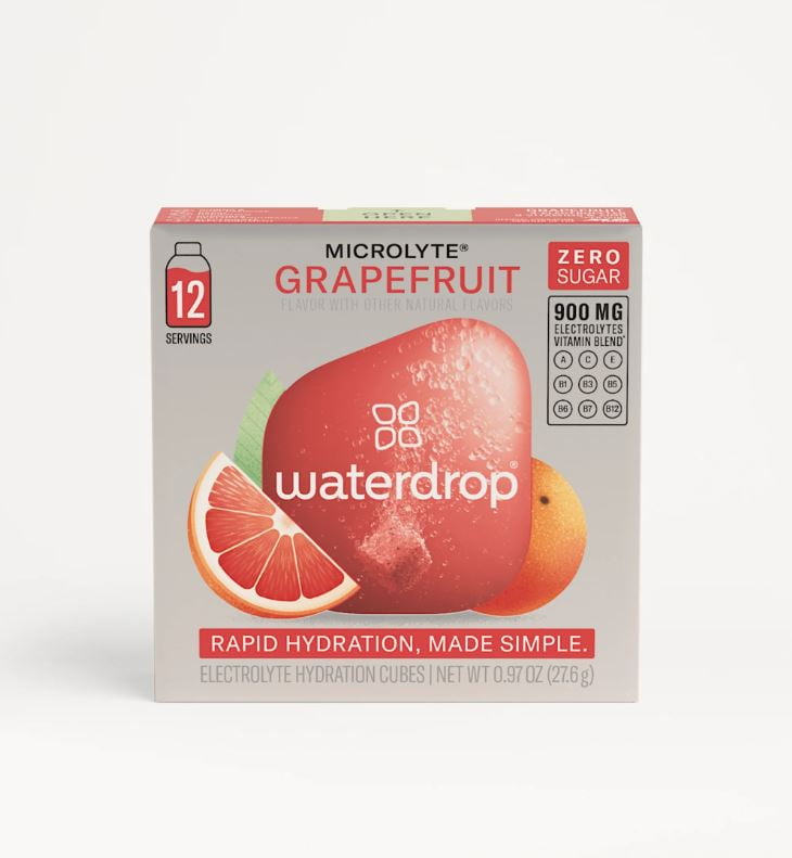 Waterdrop Microlyte Zero Sugar Grapefruit Electrolyte, 12 Counts ...