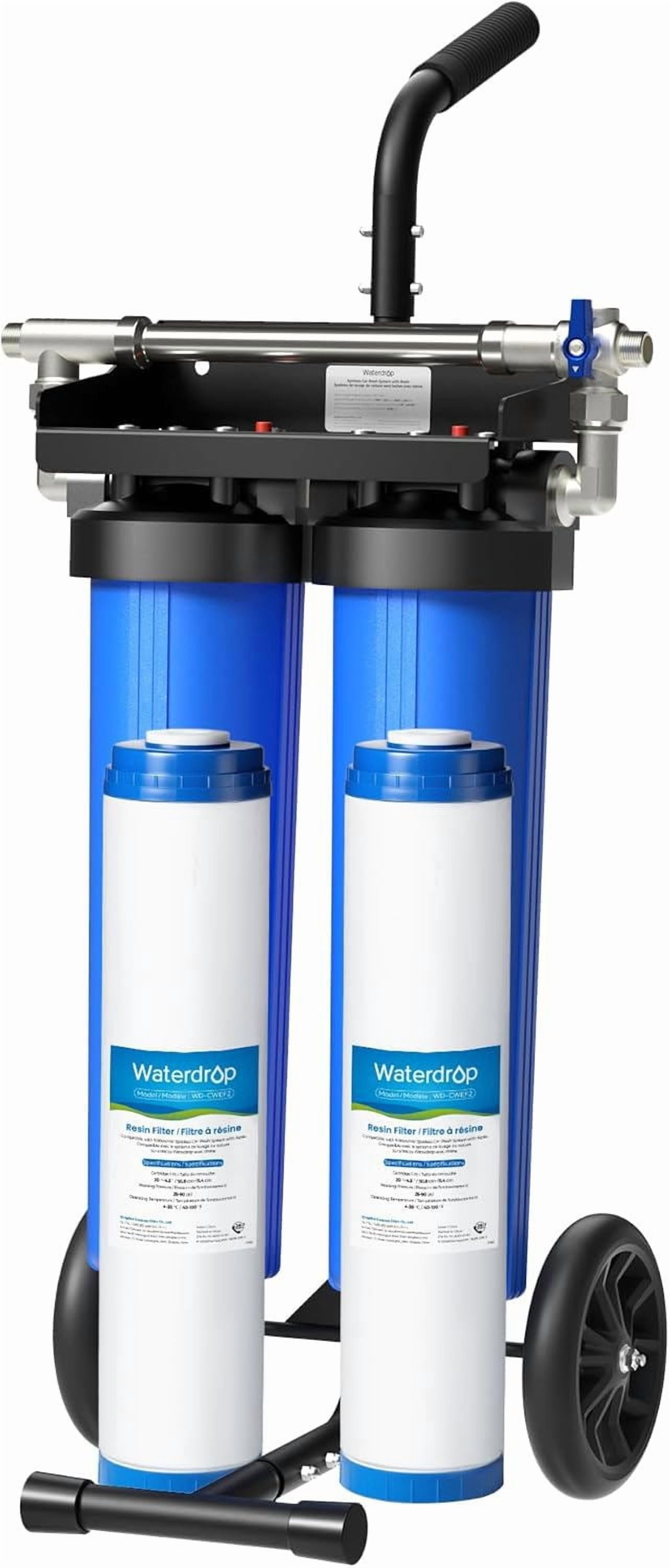 Waterdrop Spotless Car Wash System with Bypass Valve, Deionized Water ...