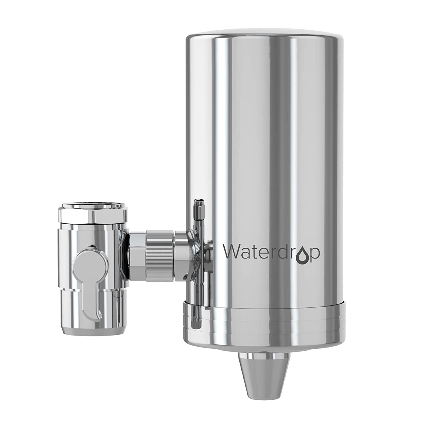 Waterdrop Stainless Steel Faucet Water Filter, 320-Gallon, 360° Swivel ...