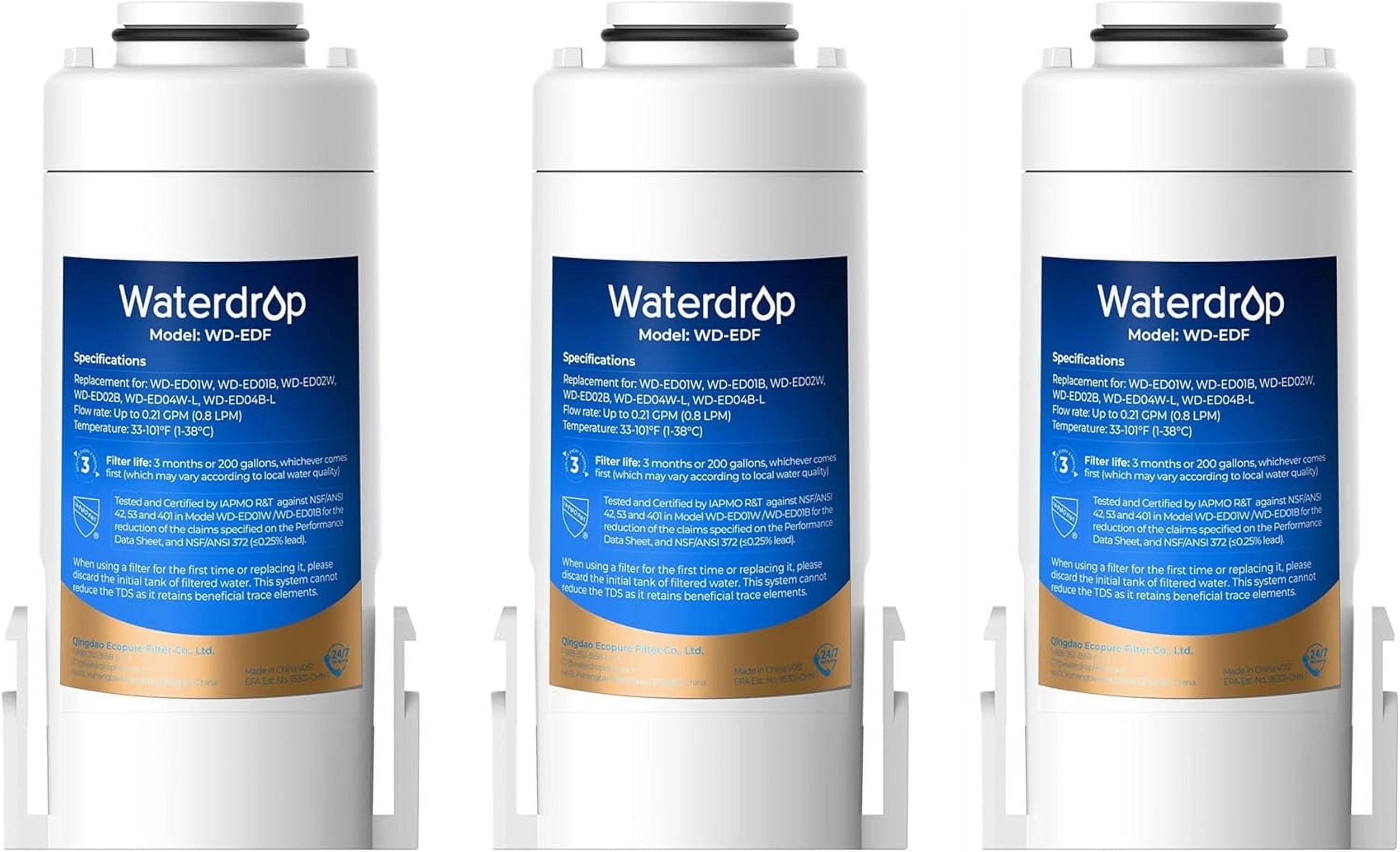 Free Shipping! Waterdrop WD-EDF Replacement Filters for All Waterdrop ...