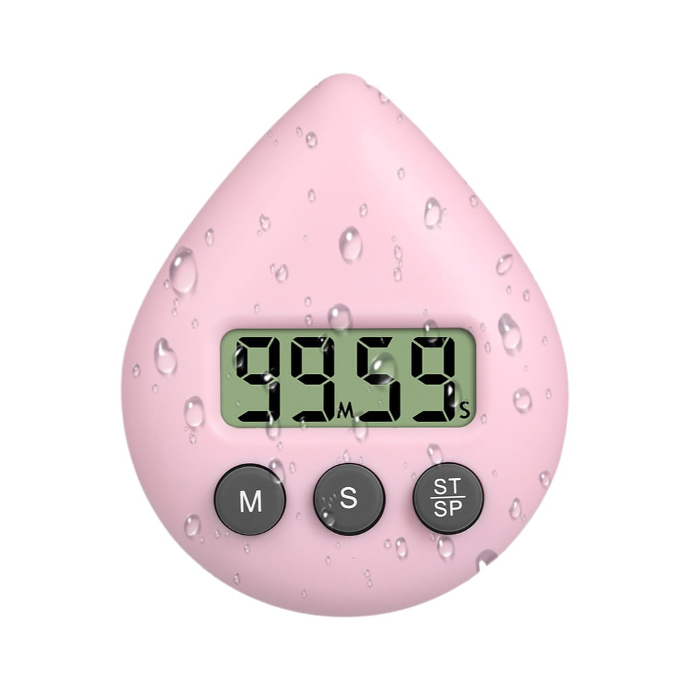 Waterdrop Waterproof Timer Shower-Proof Splash Timer Suction Type Punch ...