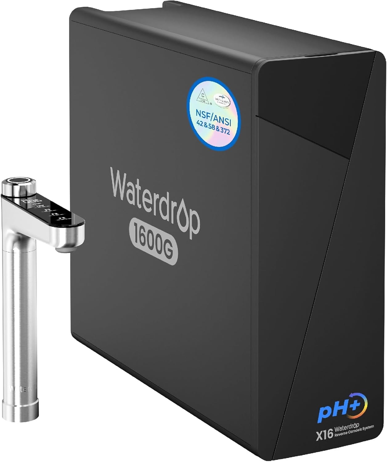 Waterdrop X16-Alkaline Reverse Osmosis Water Filter, NSF/ANSI 42&58&372 ...