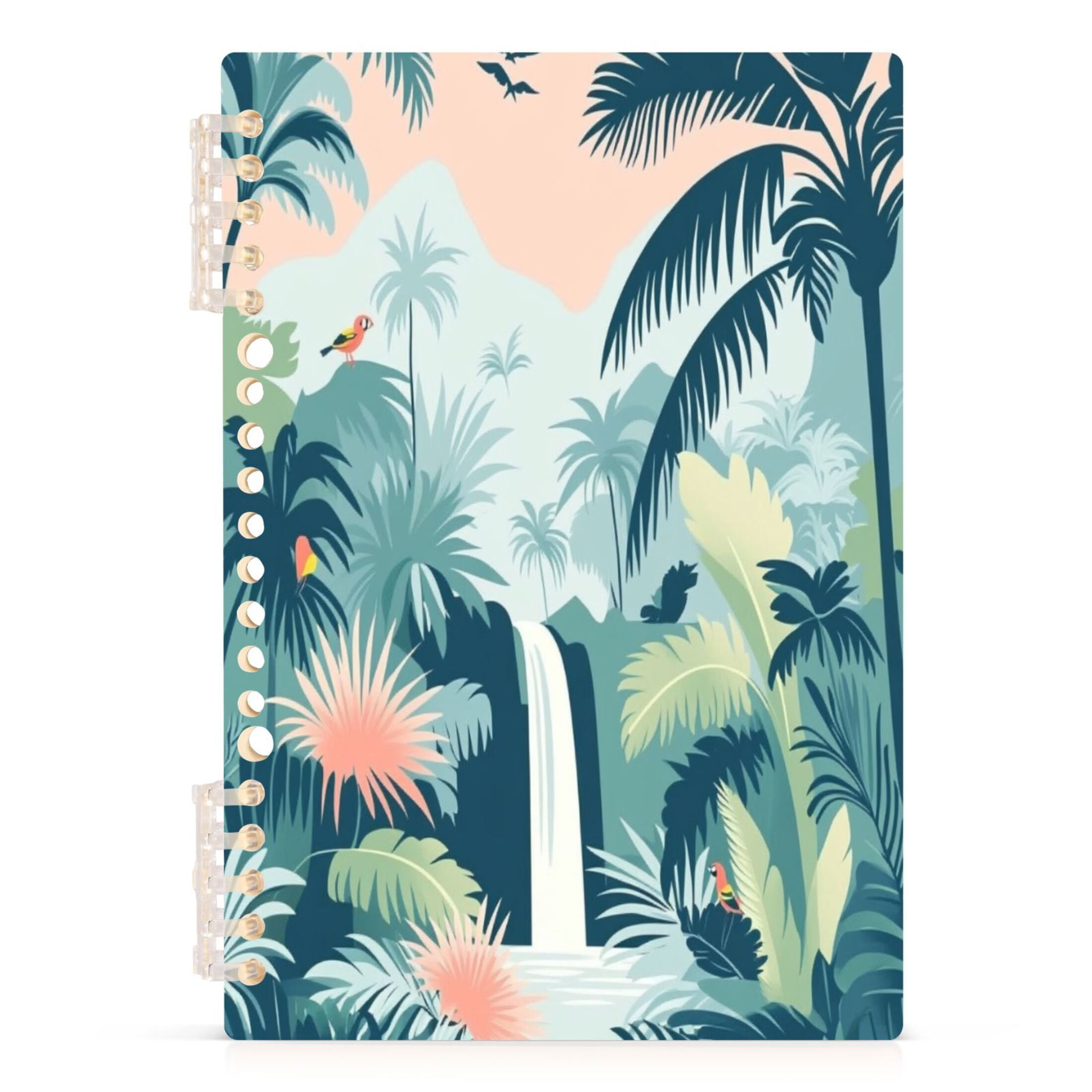 Waterfall A5 8.3x5.7in PP Notebook, Adjustable Rings, 60 Sheets, Diary ...