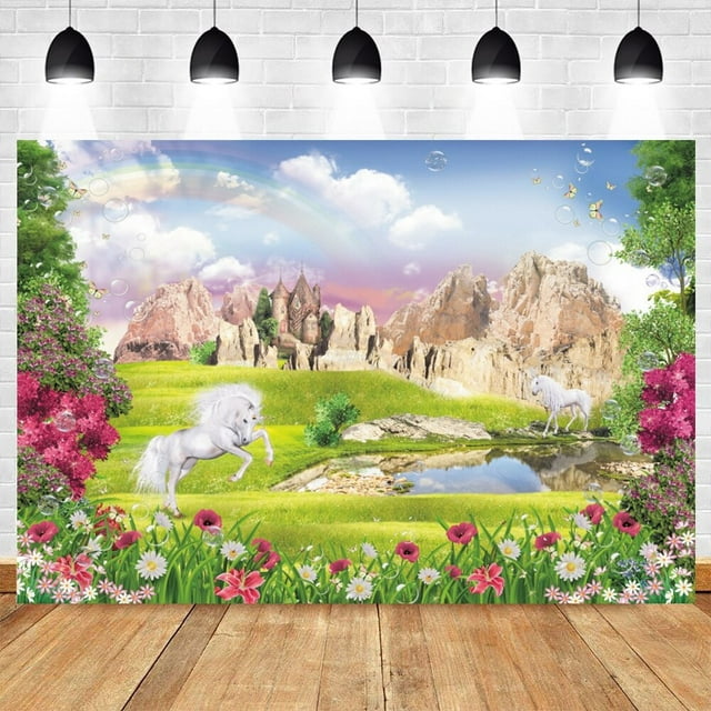 Waterfall Backdrop Spring Nature Landscape River Lake Mountain Forest ...