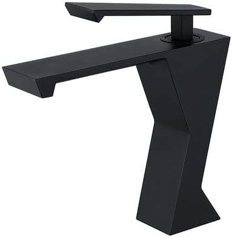 Waterfall Basin Faucet Black Chrome White Bathroom Sink Faucet Single ...