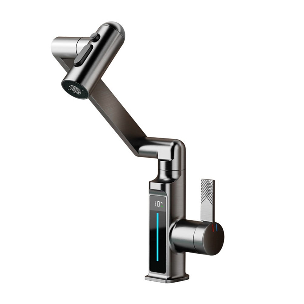 Waterfall Basin Faucet Pull-Out Kitchen & Bathroom Faucet Rainfall ...