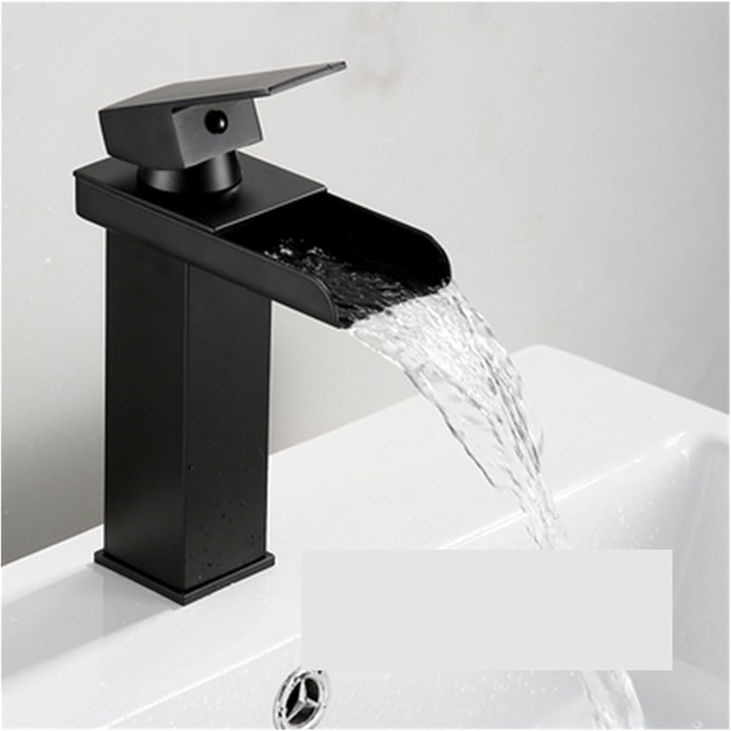 Waterfall Basin Single Handle Bathroom Vanity Above Top Basin Mixed ...