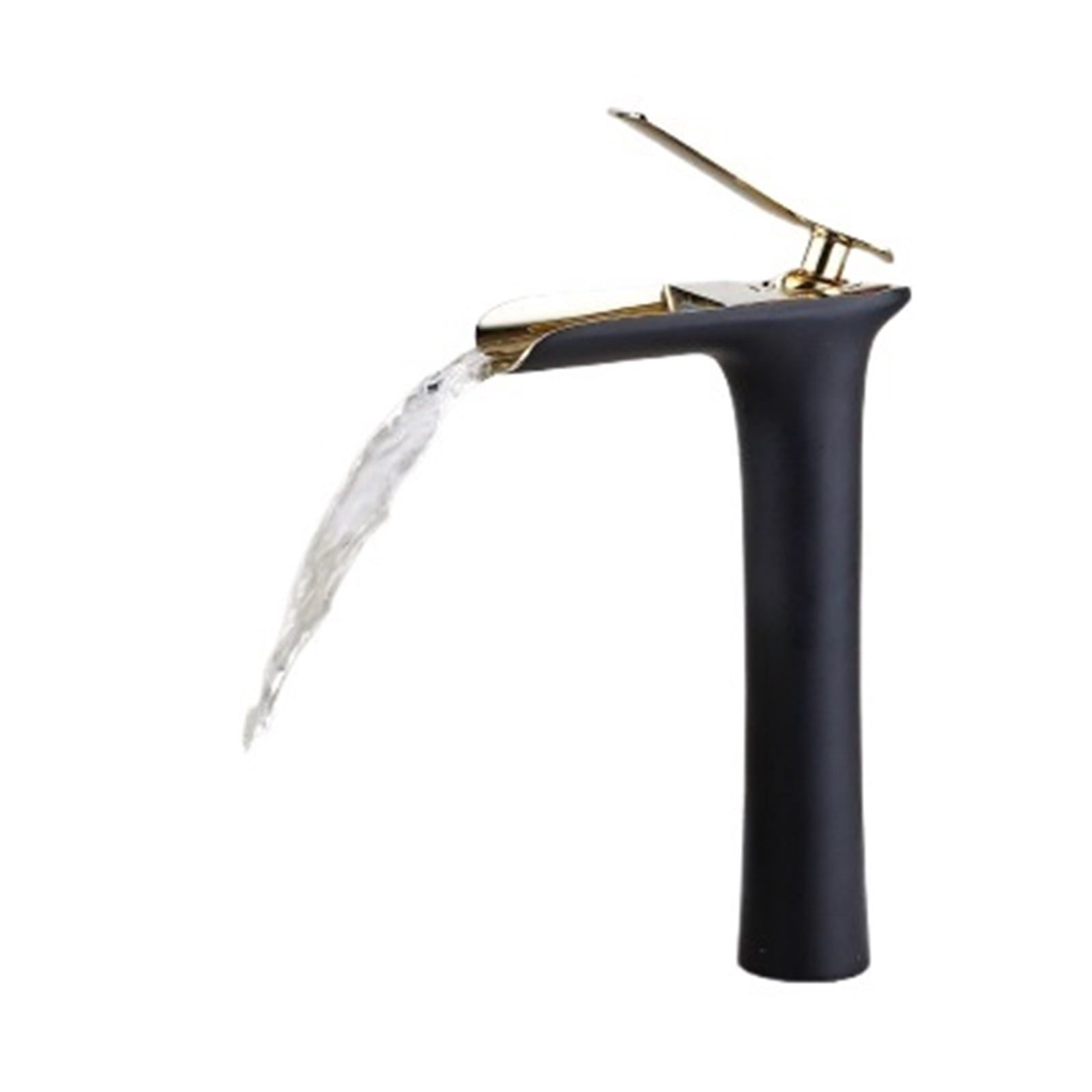 Waterfall Bathroom Basin Sink Faucets, Hot Cold Tap Deck Mounted Water ...