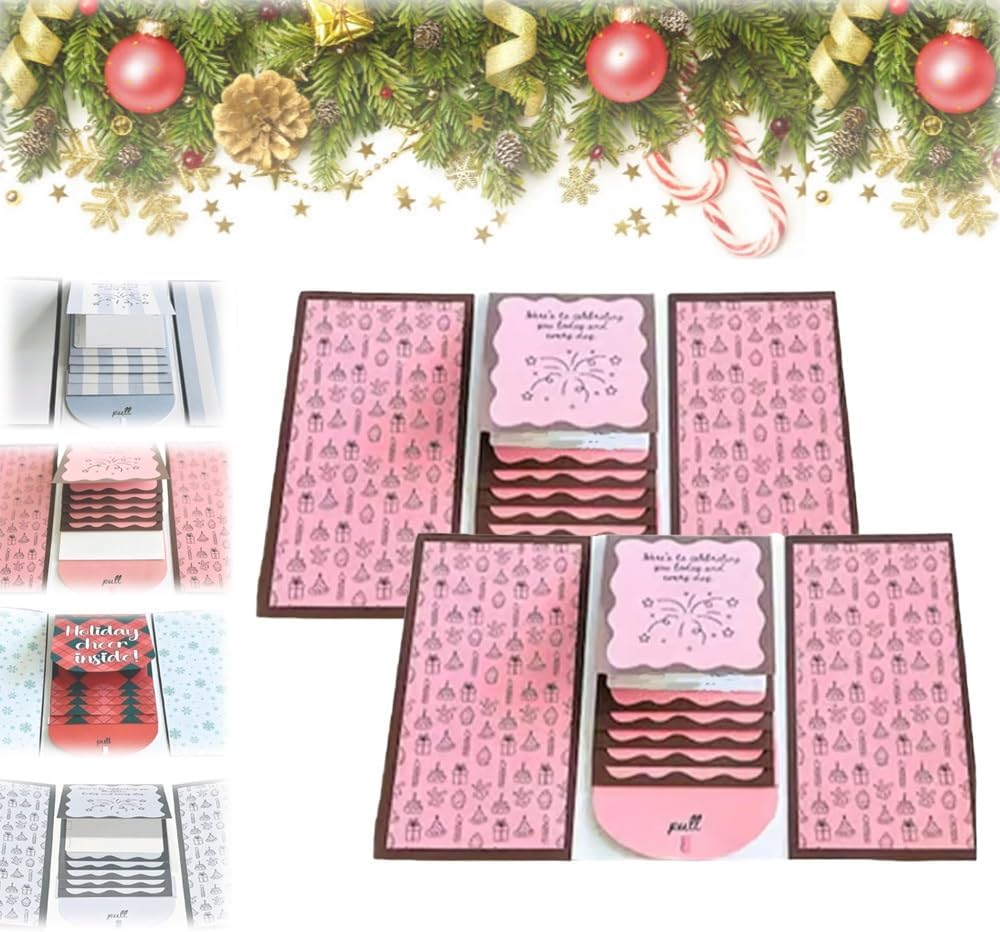 Waterfall Christmas Card Booklet, Christmas Envelope Booklet for , Xmas ...