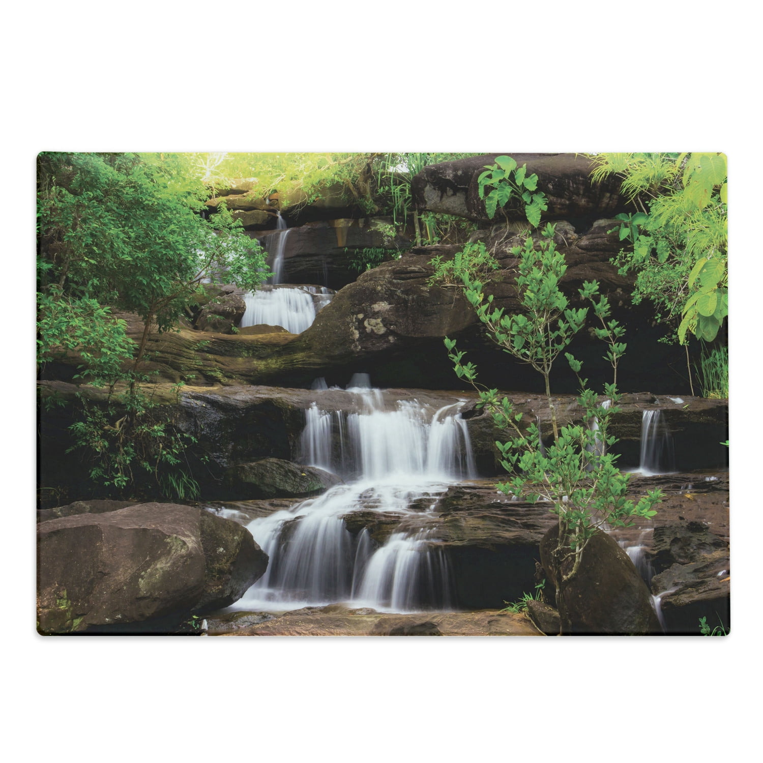 Waterfall Cutting Board, Little Waterfalls Flow on Rock Stairs ...
