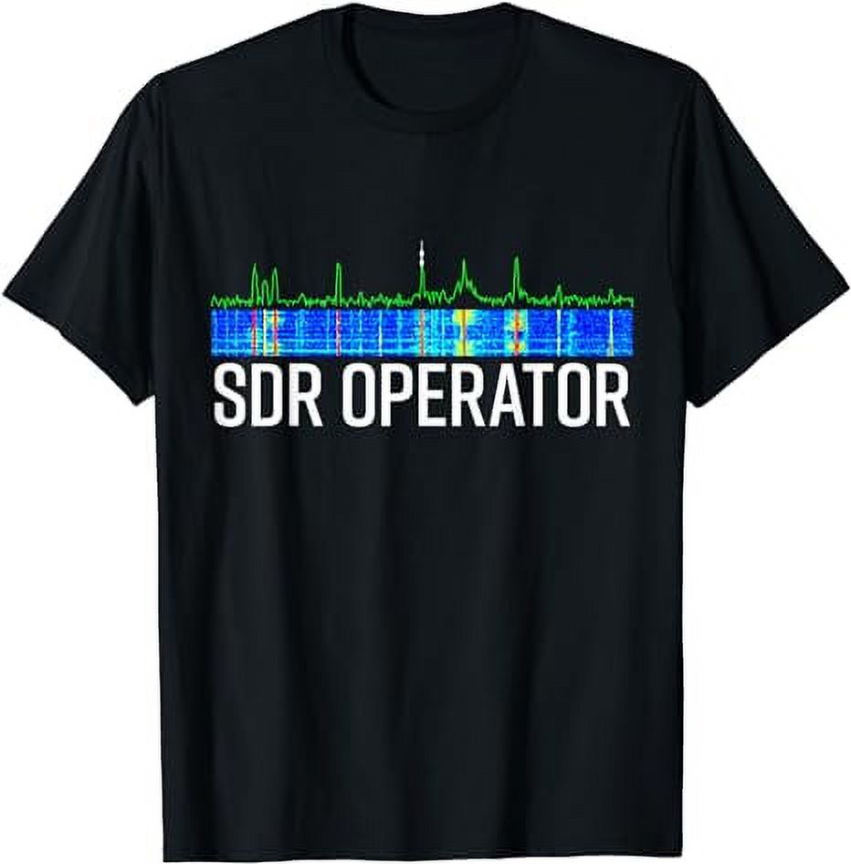 Waterfall Display Spectrum Analyzer SDR Funny HAM Radio T-Shirt ...