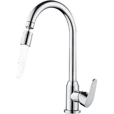 Lefton Pull-Out Waterfall Kitchen Faucet with Temperature Display, Two ...