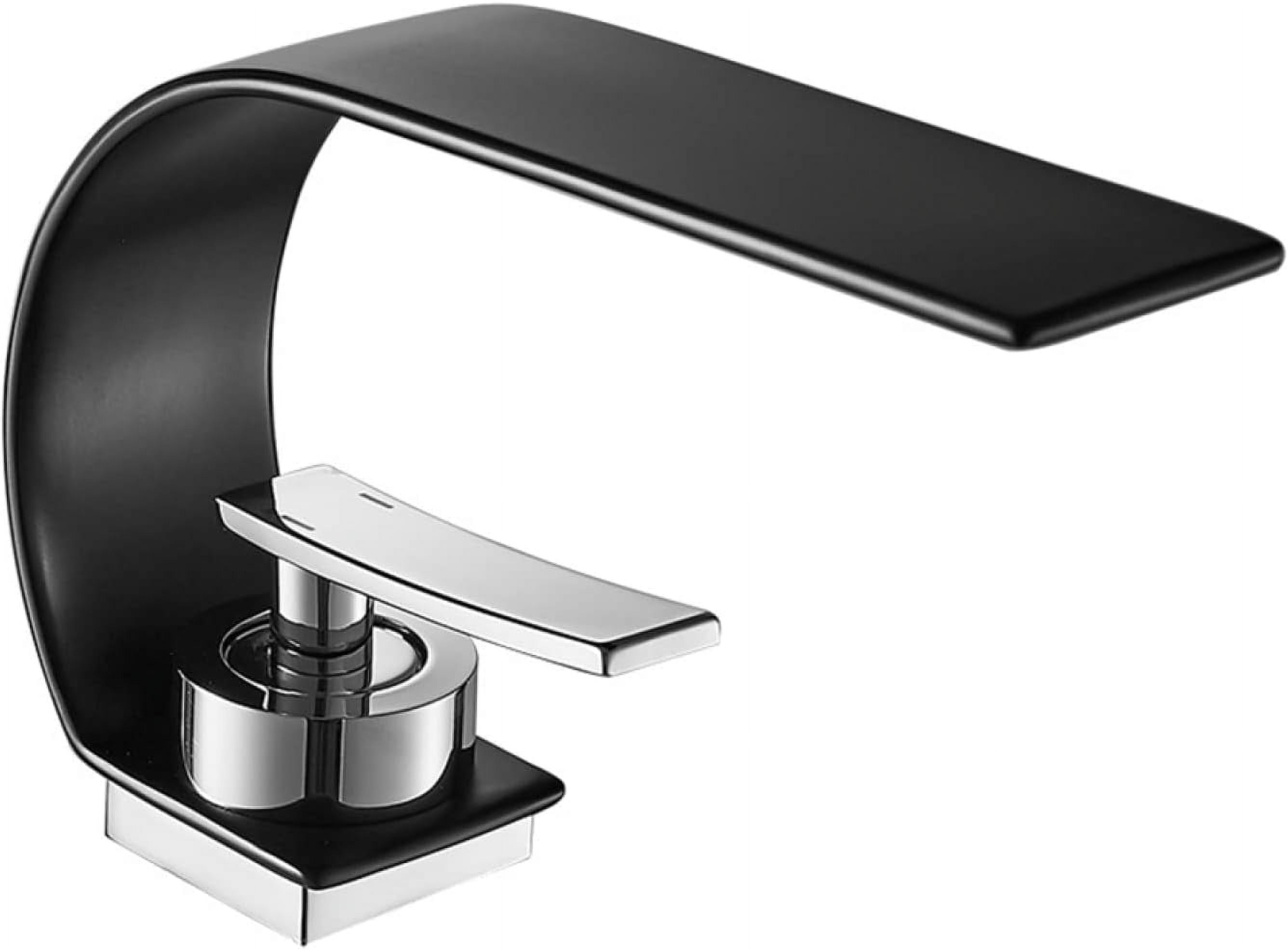 Waterfall Faucet for Bathroom Sink, Hot and Cold Sink Mixer Tap Faucet ...