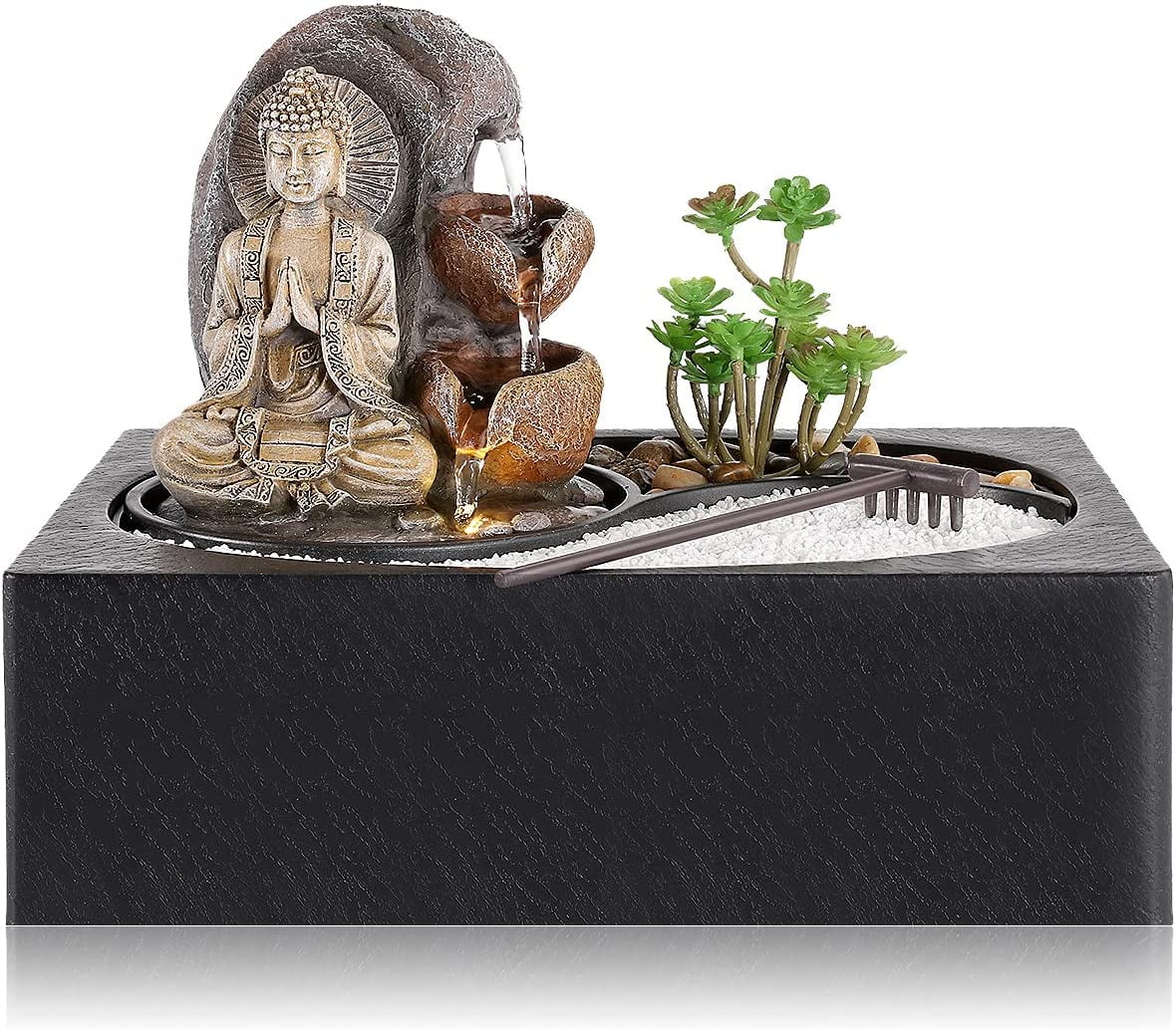Waterfall Fountains Indoor Water Fountain Tabletop Fountain Zen Garden ...