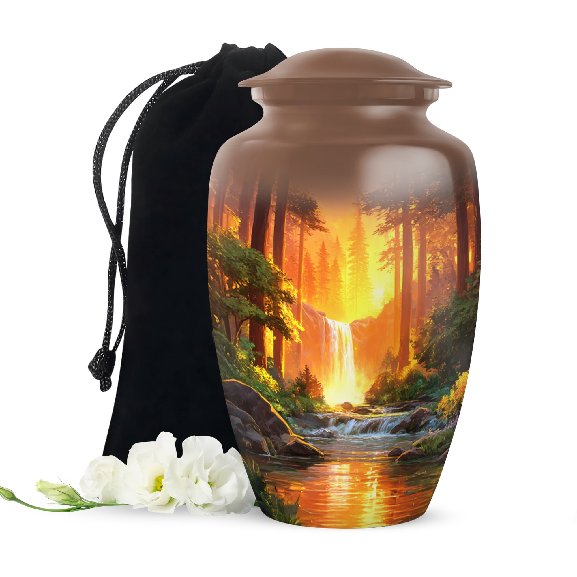 Waterfall Funeral Urn For Adult Mother, Cremation Urn For Human Ashes ...