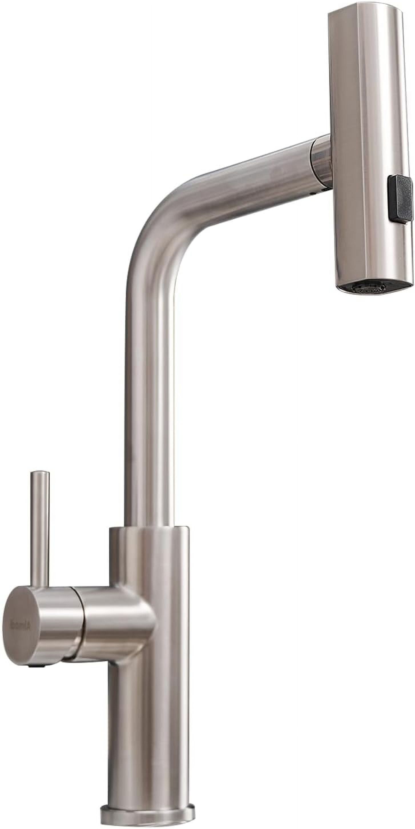 Waterfall Kitchen Faucet with Pull Down Sprayer, Modern Single Handle ...