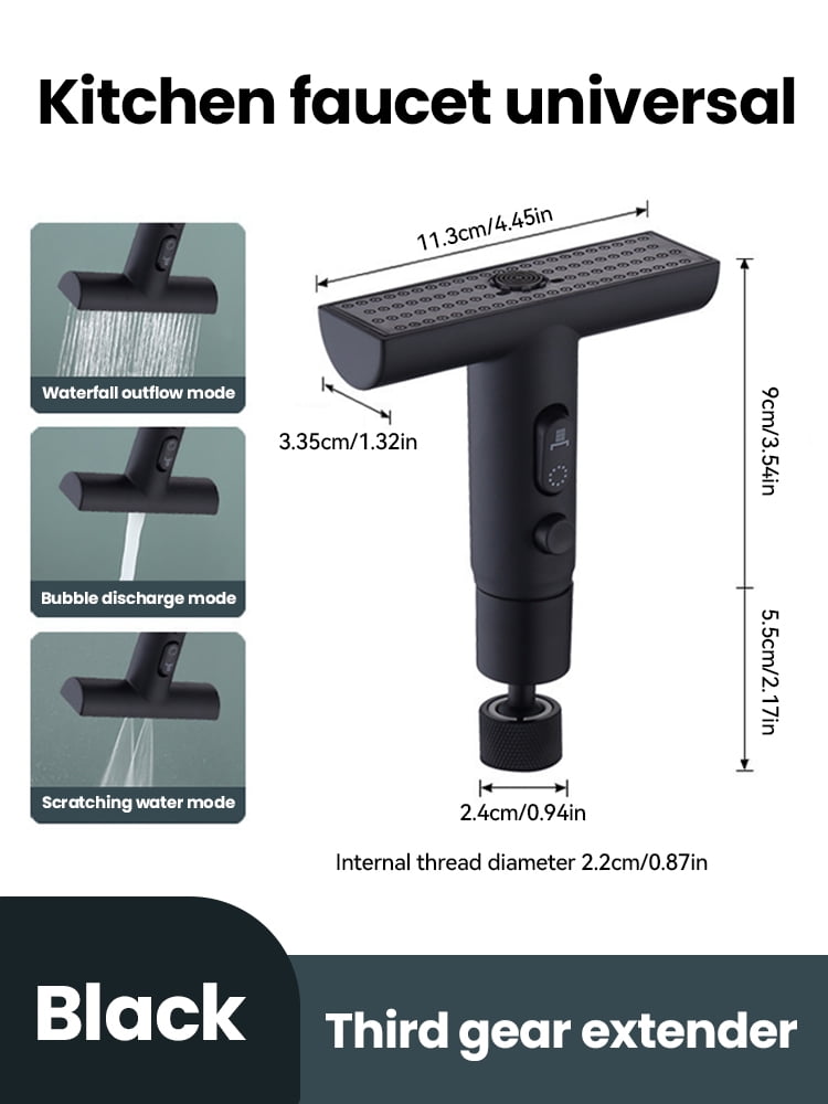Waterfall Kitchen Faucet Universal Sprayer Bathroom Basin Water Tap ...