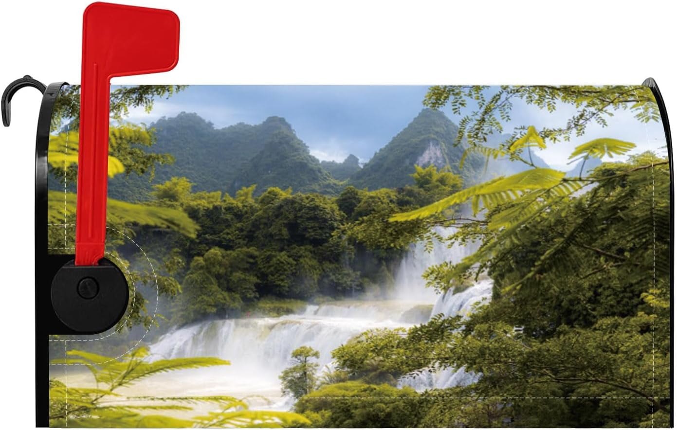 Waterfall Mailbox Covers Nature Landscapes Forest Letter Box Cover ...