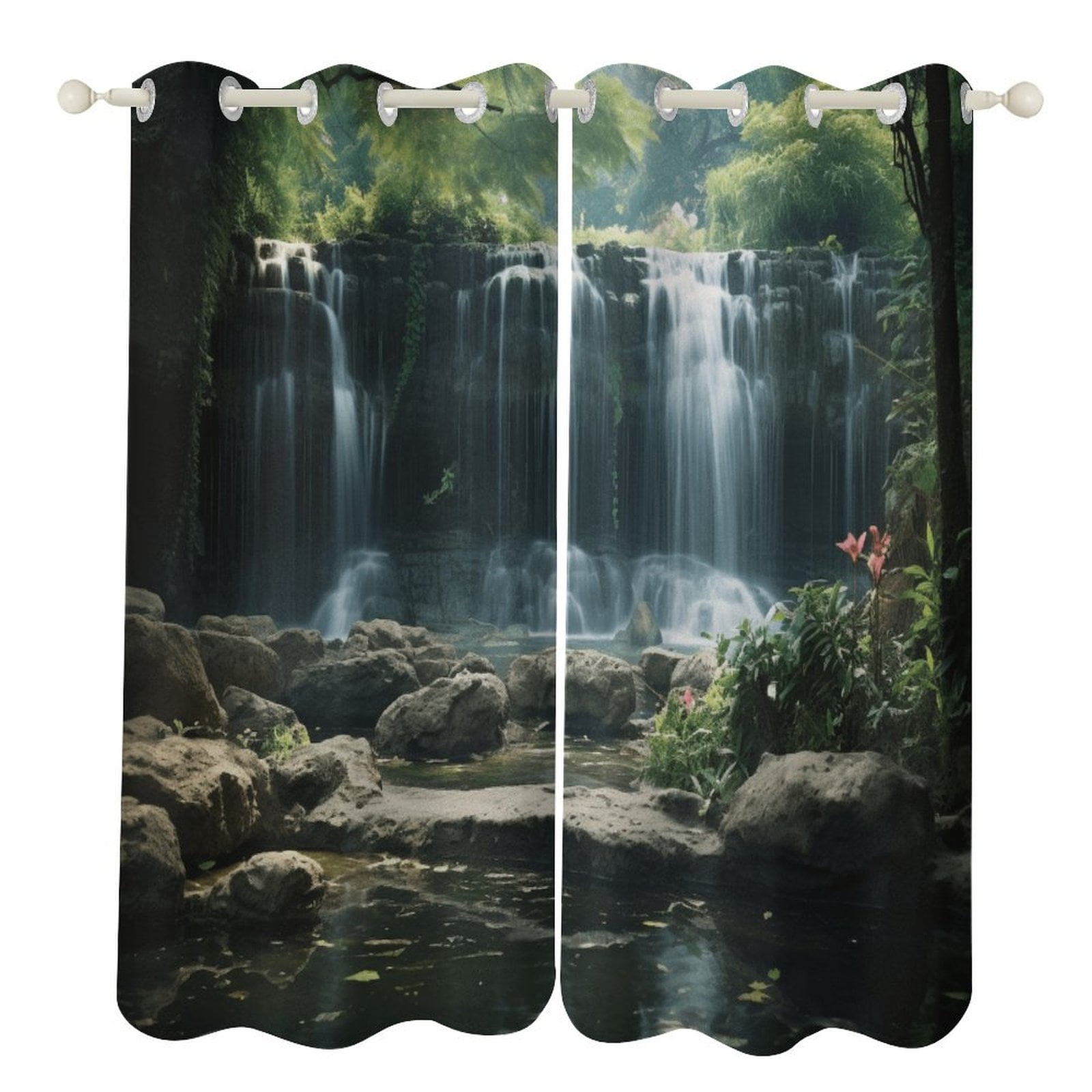 Waterfall Modern Window for Living Room Curtains for Child Bedroom ...