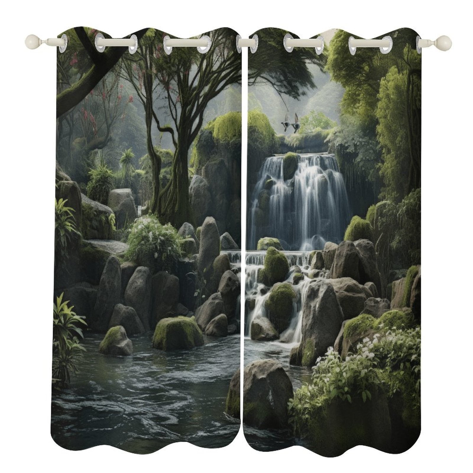 Waterfall Modern Window for Living Room Curtains for Child Bedroom ...