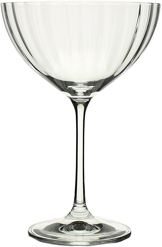 David Shaw BC722-340 Bohemia Waterfall Cocktail Coupe Glass, Set of 6 ...