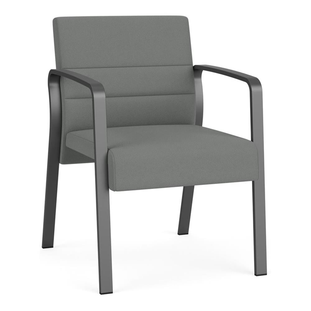 Waterfall Reception Waiting Room Guest Chair / Charcoal Steel / Light ...