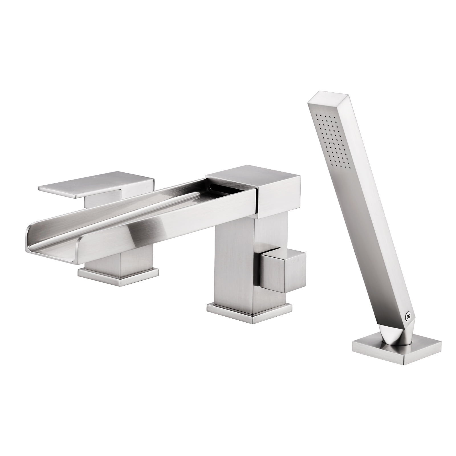 Waterfall Roman Tub Faucets, WOWOW Jacuzzi Tub Faucet Brushed Nickel ...