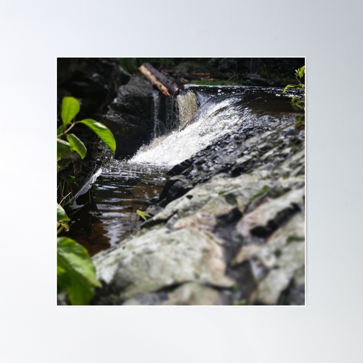Waterfall Rush Poster Wall Art, Modern Wall Decor For Living Room ...