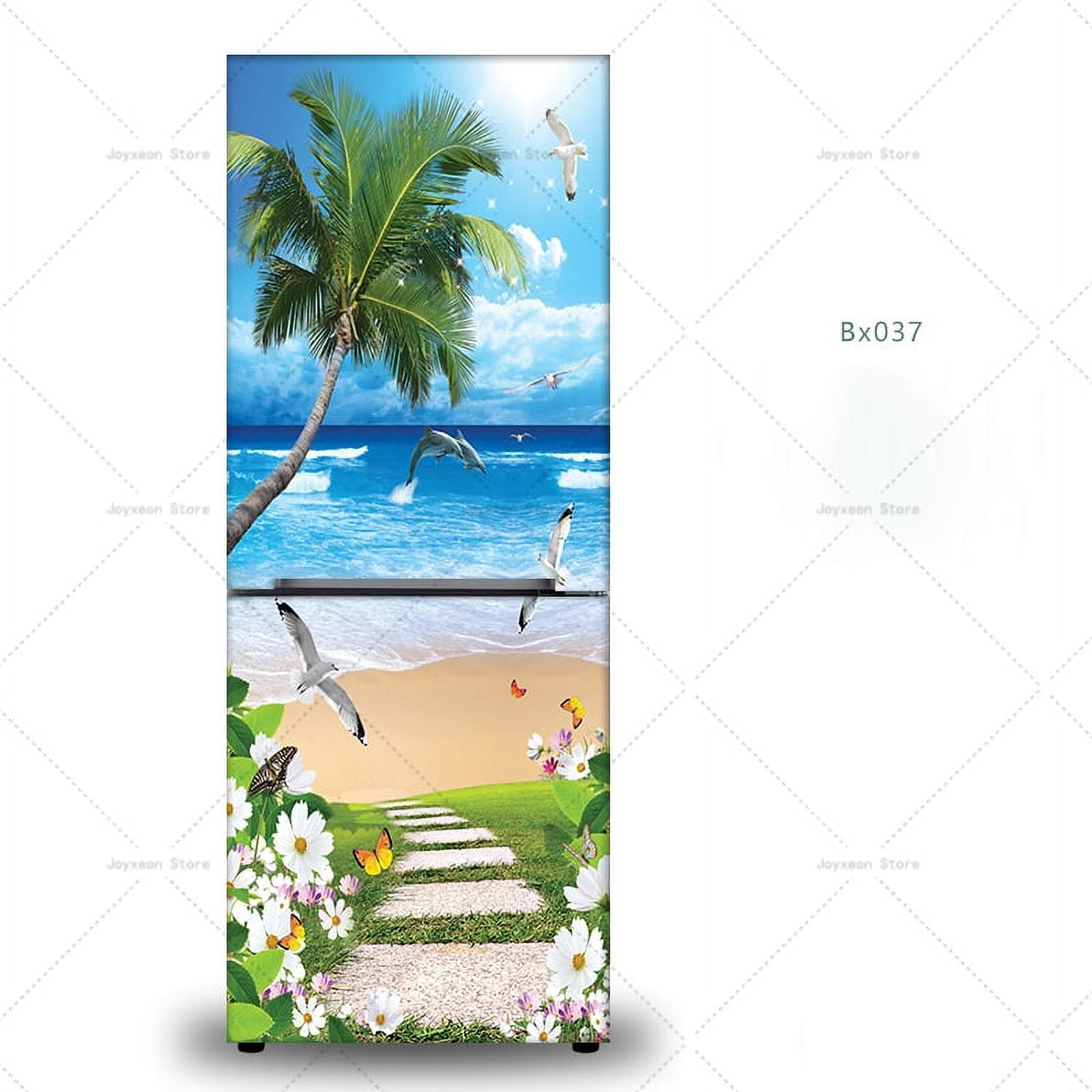 Waterfall Scenery Refrigerator Sticker Vinyl Waterproof Self-adhesive ...