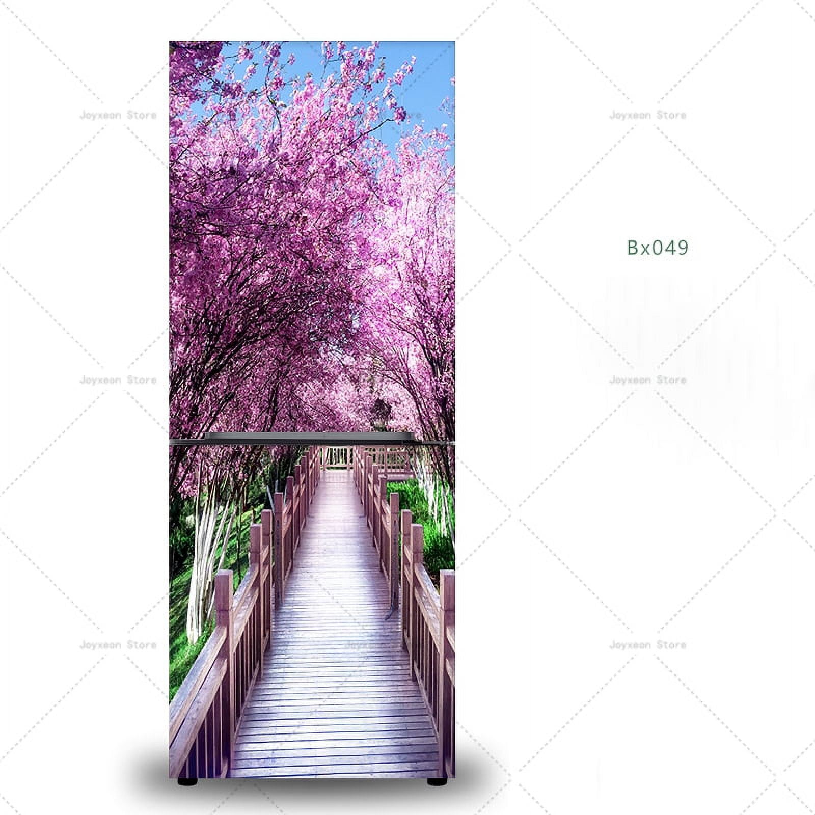 Waterfall Scenery Refrigerator Sticker Vinyl Waterproof Self-adhesive ...