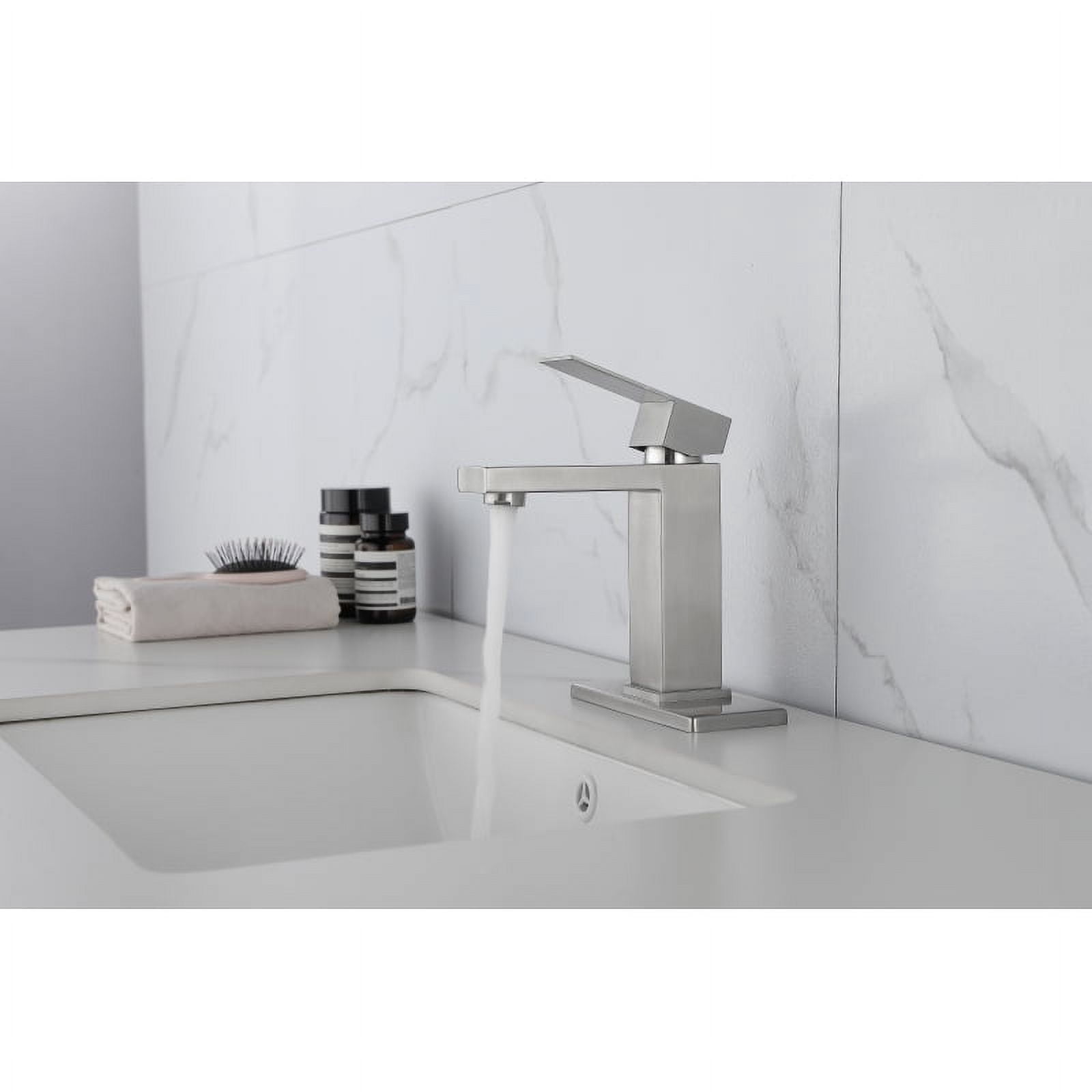 Waterfall Spout Bathroom Faucet,Single Handle Bathroom Vanity Sink ...