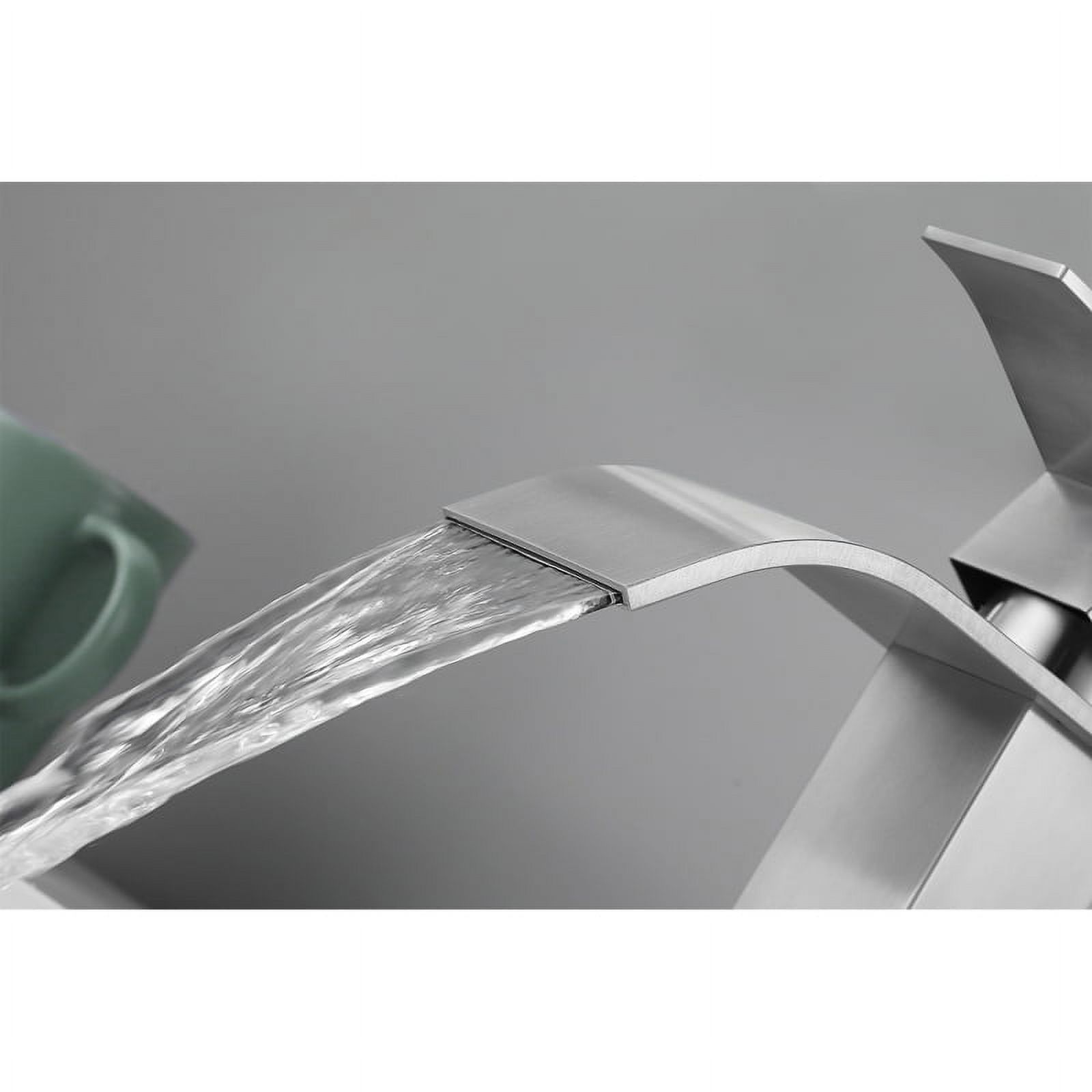 Waterfall Spout Single Handle Bathroom Sink Faucet - Walmart.com