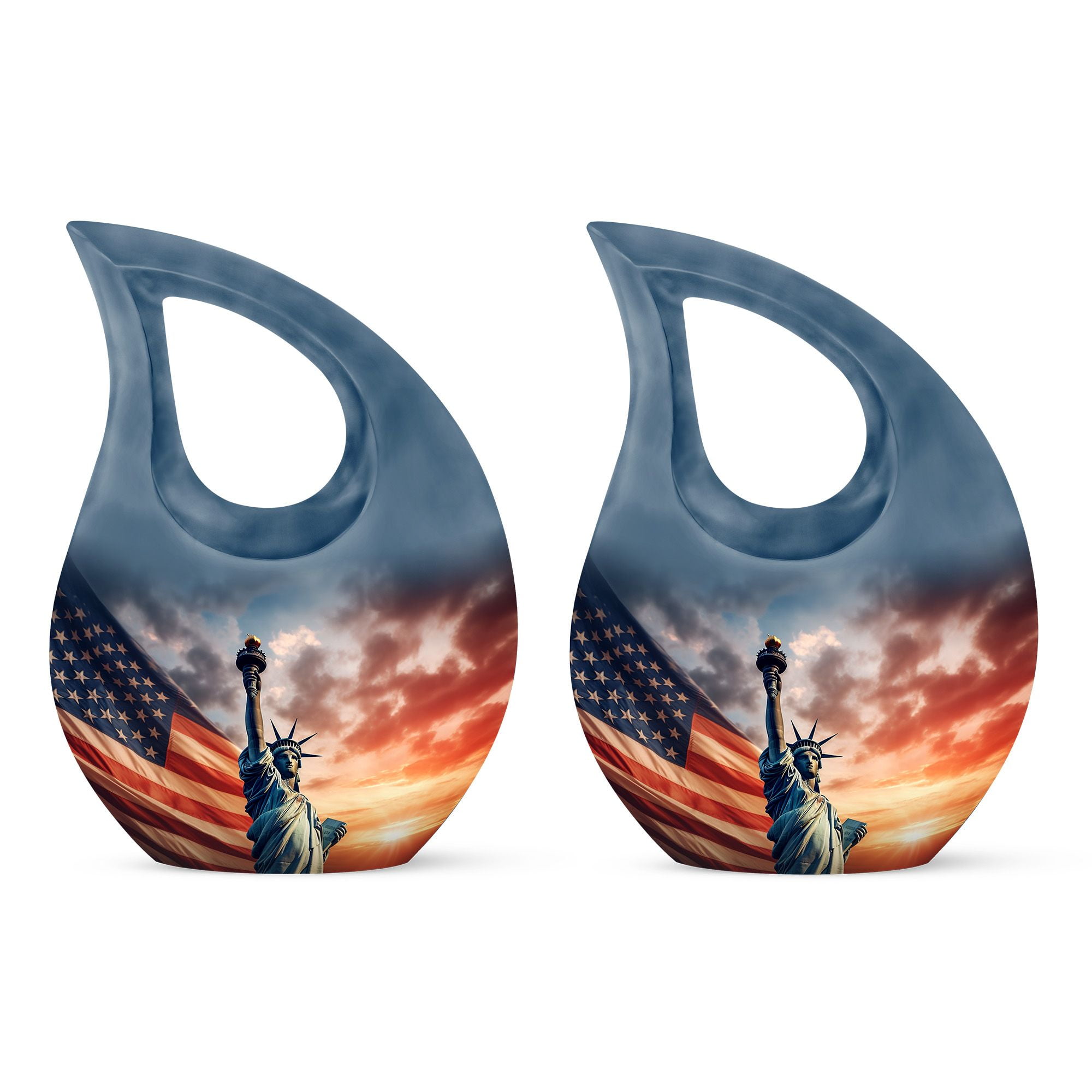 Waterfall Sunset Urn - Cremation Boxes For Human Ashes Adult For Burial ...