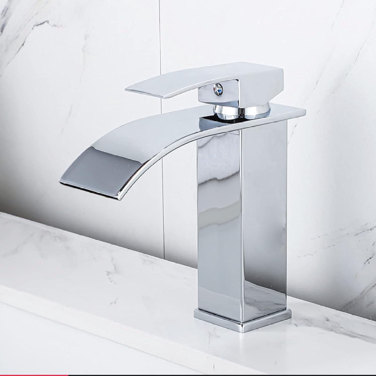 Waterfall Tap Basin, Basin Faucet Stainless Steel, Waterfall Bathroom ...