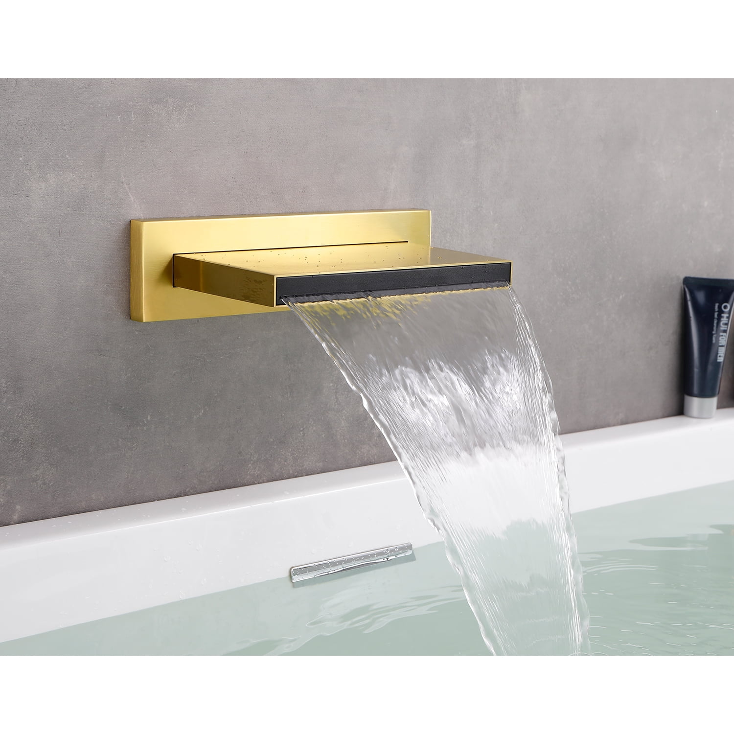 Waterfall Tub Faucet Wall Mount Filler for Bathroom Sink - High Flow ...