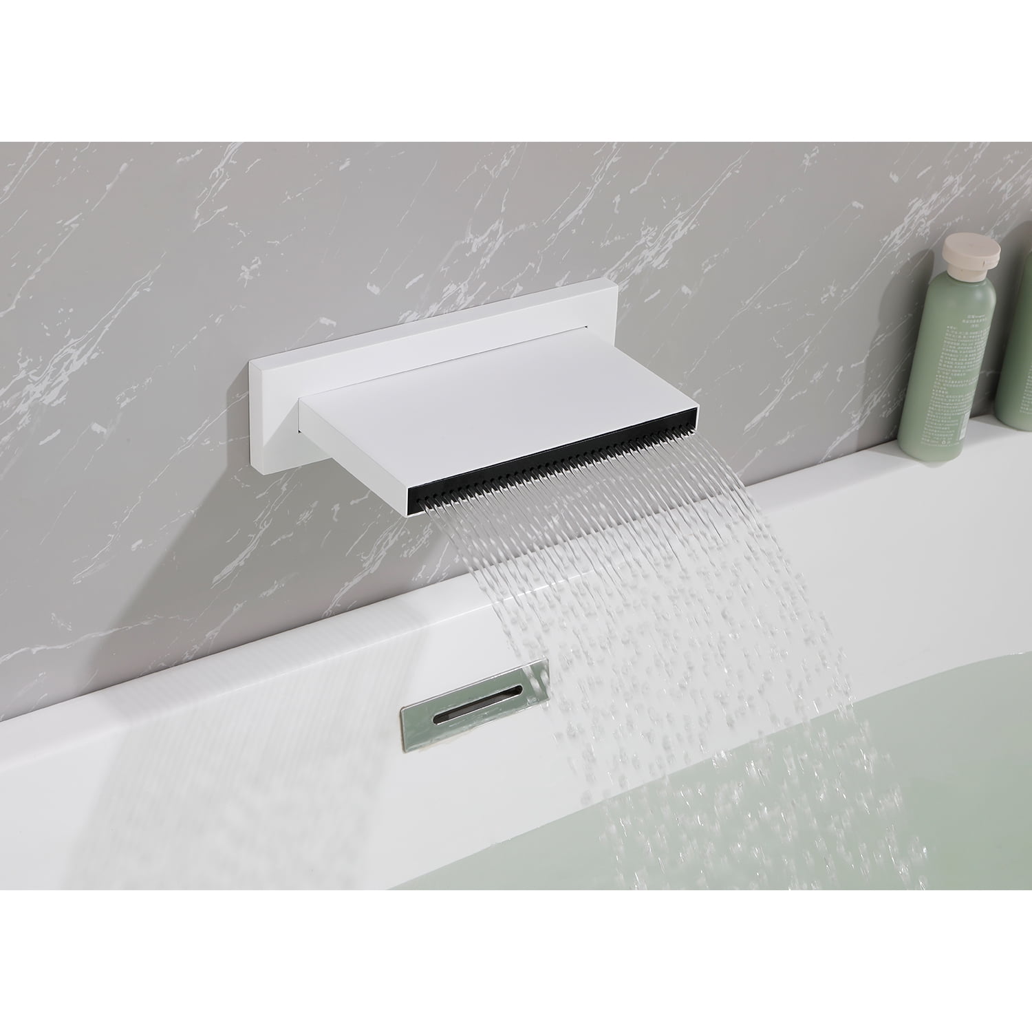 Waterfall Tub Faucet Wall Mount - High Flow for Bathroom Sink and ...