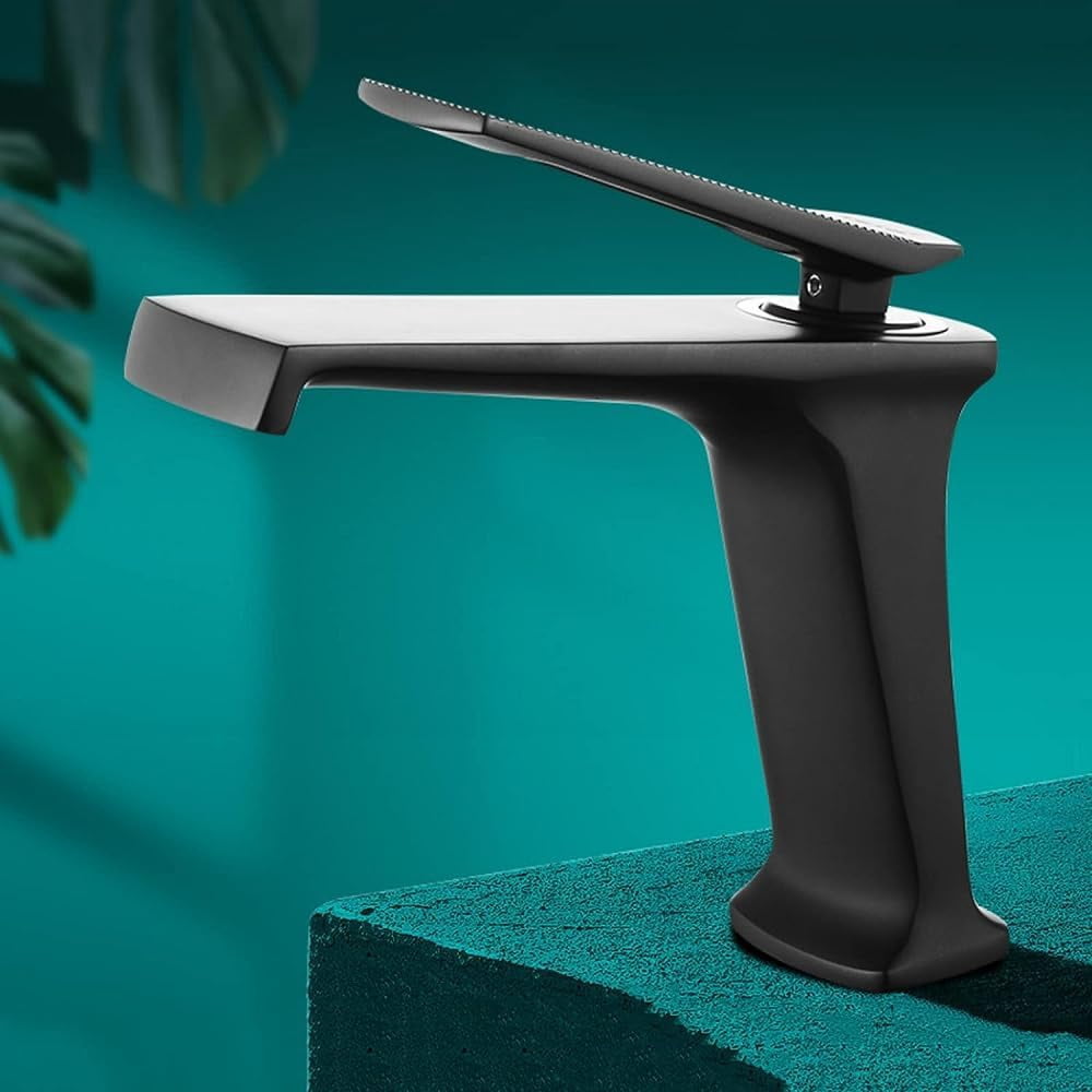 Waterfall Type Single Hole Wide Spout Waterfall Sink Tap, Brass ...