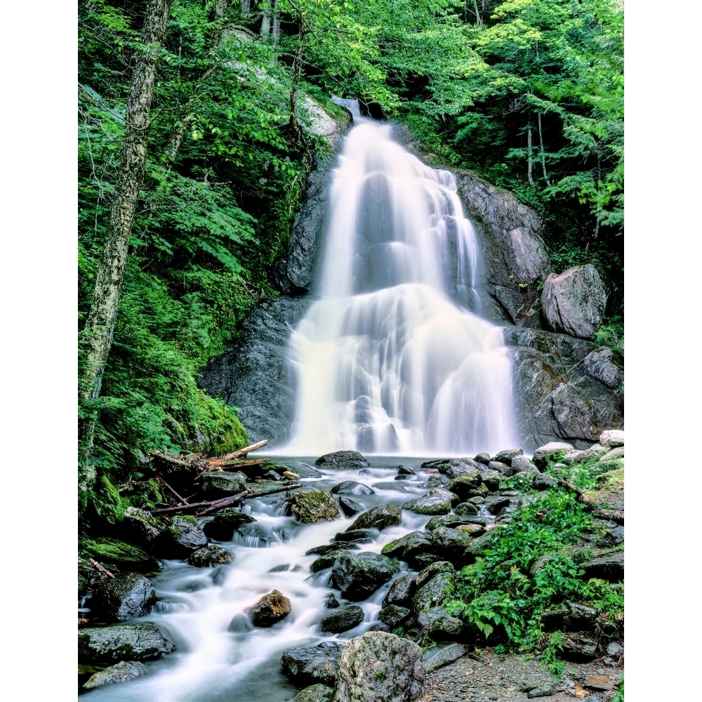 Waterfall in a forest Moss Glen Falls 3873 Route 100 Granville ...